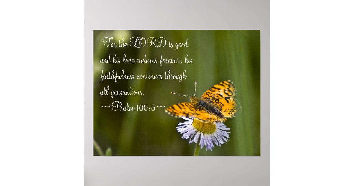 Psalm 100:5 poster | Zazzle
