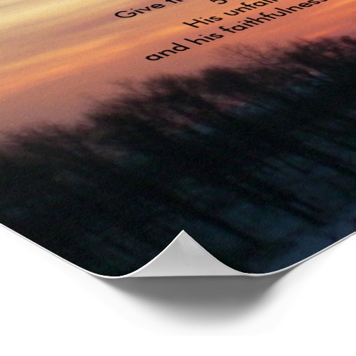 Psalm 100 A Psalm of Thanksgiving Poster | Zazzle