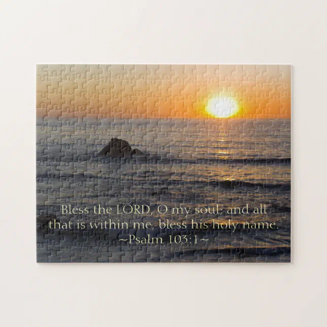 Psalm 103:1 jigsaw puzzle | Zazzle