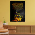 Psalm 107:23-30 Bible Verse Poster | Zazzle