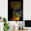 Psalm 107:23-30 Bible Verse Poster | Zazzle