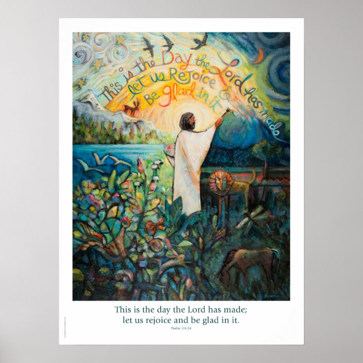 Psalm 118:24 Poster, This is the Day Poster | Zazzle