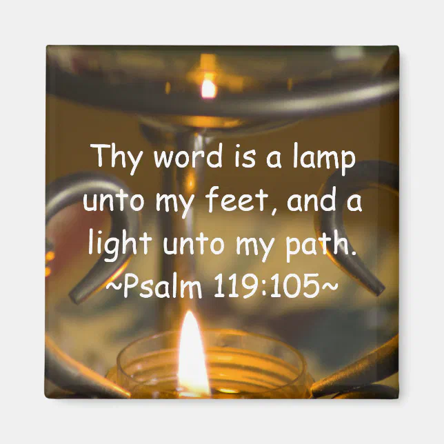 Psalm 119:105 Magnet | Zazzle