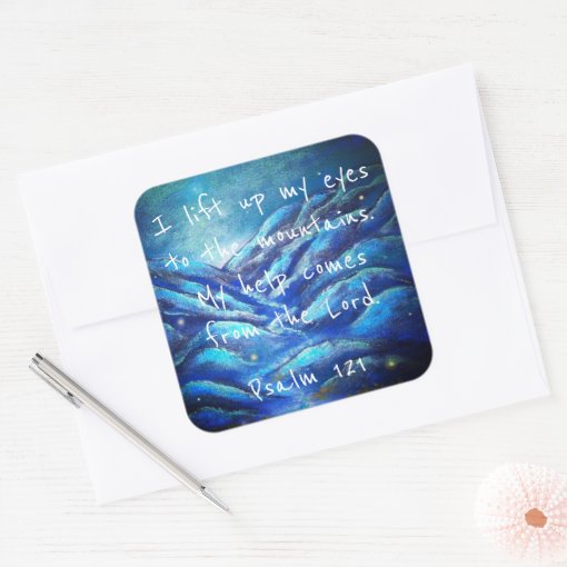 Psalm 121 Christian Scripture Stickers | Zazzle
