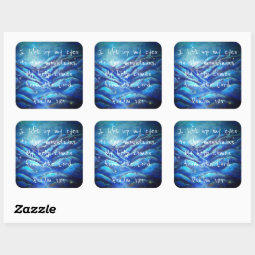 Psalm 121 Christian Scripture Stickers | Zazzle