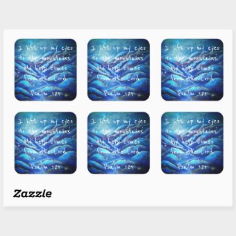 Psalm 121 Christian Scripture Stickers | Zazzle