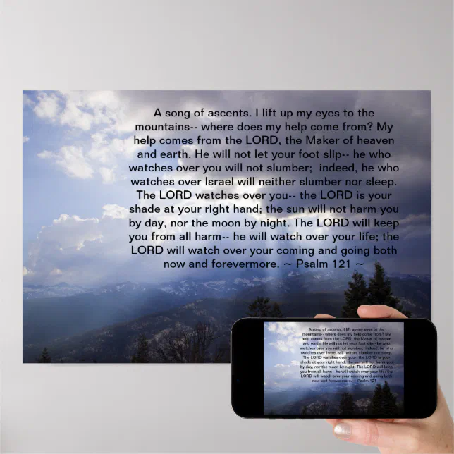 Psalm 121 poster | Zazzle