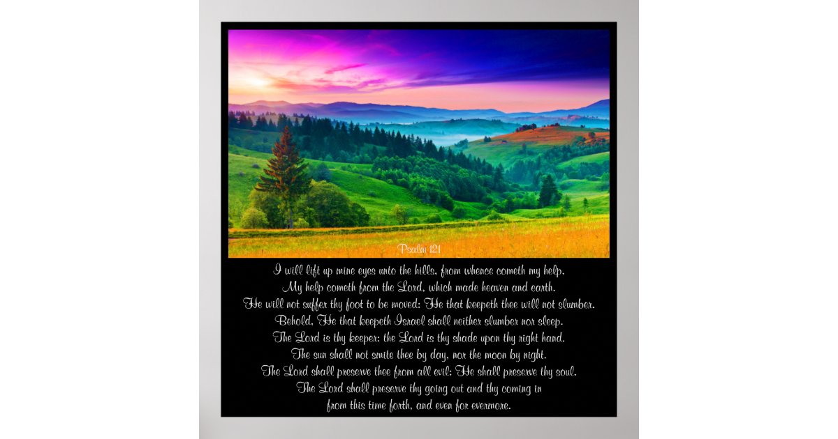 Psalm 121 Poster | Zazzle