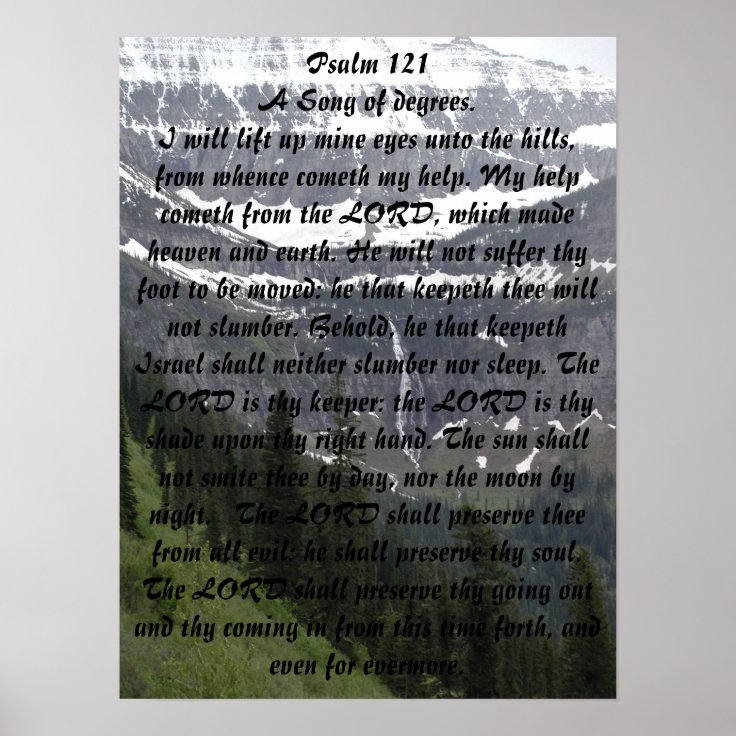 Psalm 121 poster | Zazzle