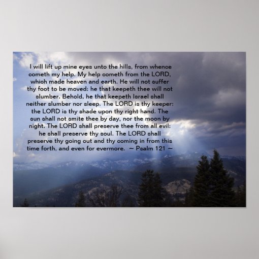 Psalm 121 poster | Zazzle
