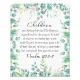 Psalm 127:3-5, Children Are A Heritage, Eucalyptus Photo Print | Zazzle