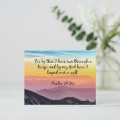 Psalm 18:29 postcard | Zazzle