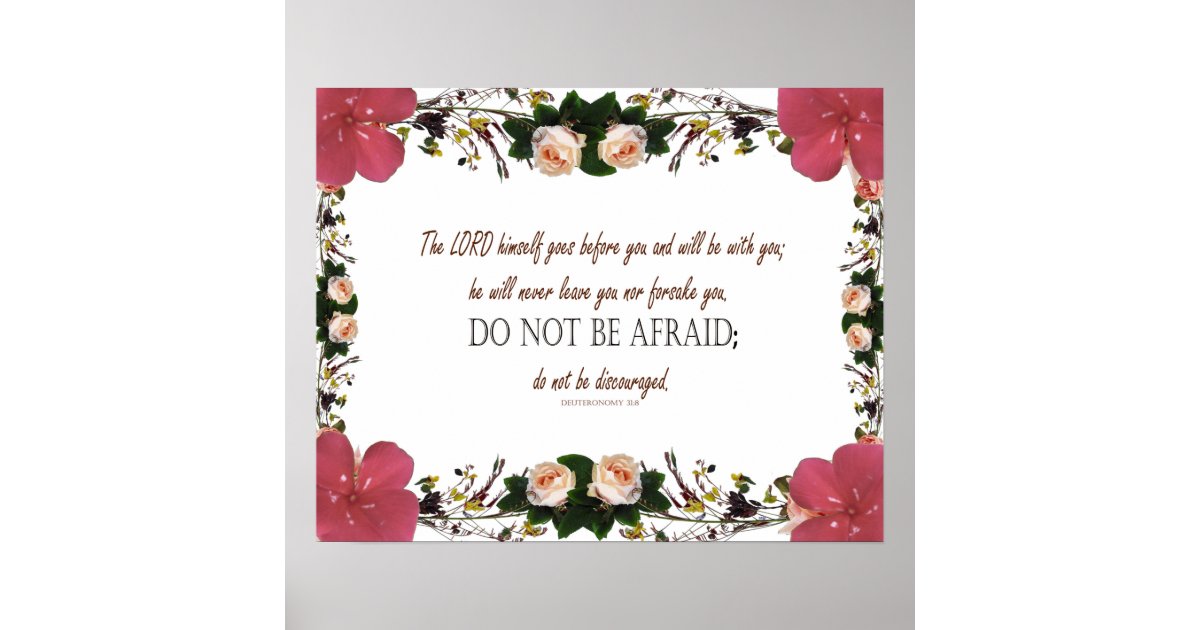 Psalm 1 Art - Blessed Righteous with Floral Design Poster | Zazzle