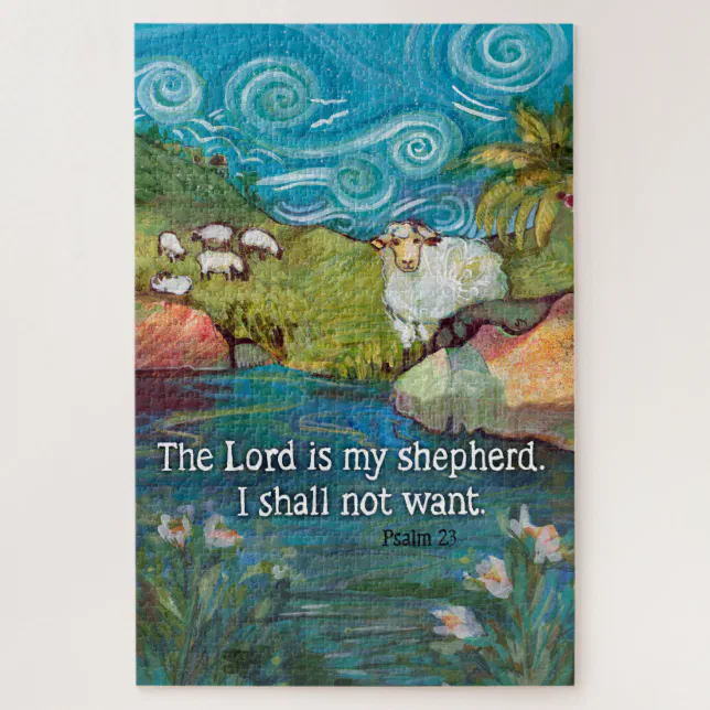 Psalm 23, Lord is my Shepherd Puzzle | Zazzle