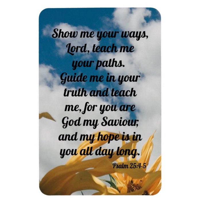 Psalm 25:6-7 magnet | Zazzle.com