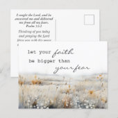 Psalm 34:4 Bible and Inspirational Quote Christian Postcard | Zazzle