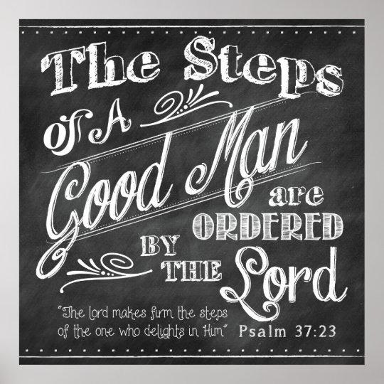 Psalm 37:23 Poster | Zazzle.com