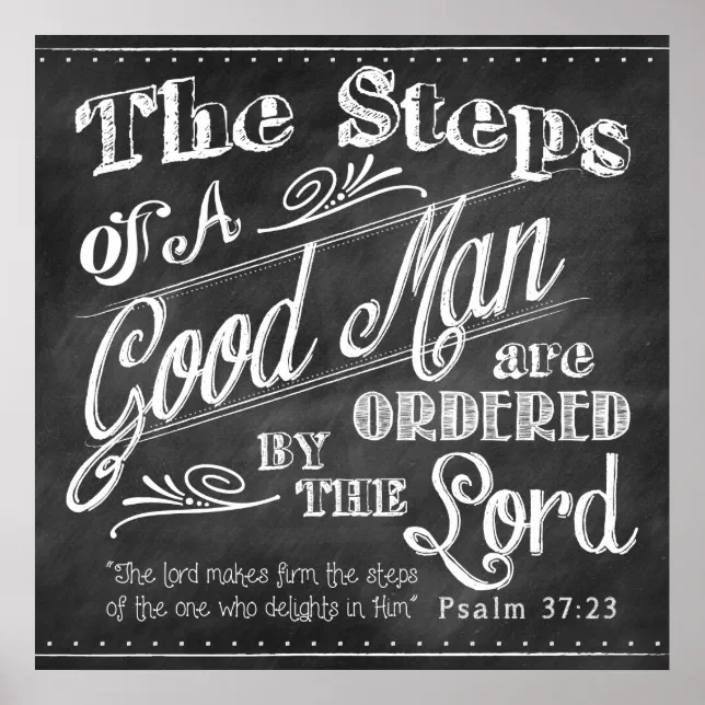 Psalm 37:23 Poster | Zazzle