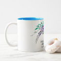 Psalm 37:4 Delight Yourself in the Lord, Floral Two-Tone Coffee Mug ...