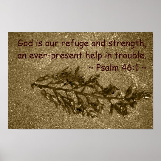 Psalm 46:1 poster | Zazzle.com
