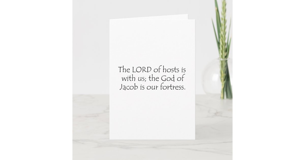 Psalm 46 7 card | Zazzle