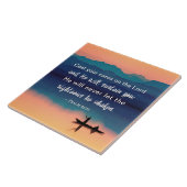 Psalm 55:22 Cast your cares on the LORD Ceramic Tile | Zazzle