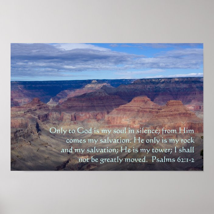 Psalm 62:1-2 Poster | Zazzle.com