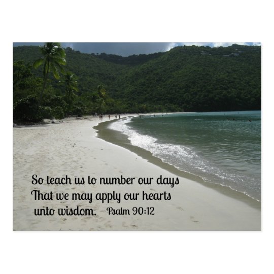 Psalm 90:12 postcard | Zazzle.com