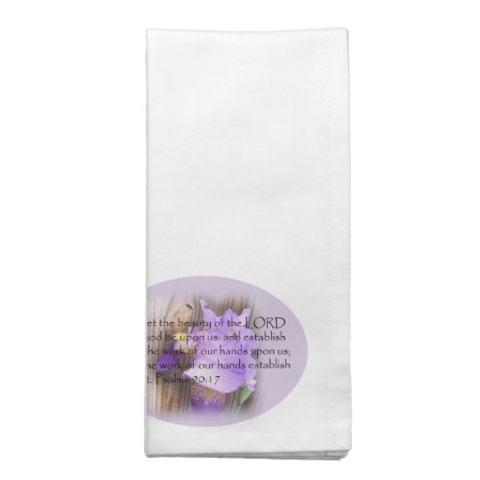 Psalm 90 17 KJV Bible Verse Napkin Zazzle