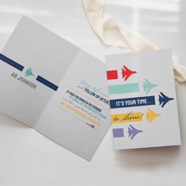 Psalm 91 Air Force F16 Basic Training BMT Military Card | Zazzle