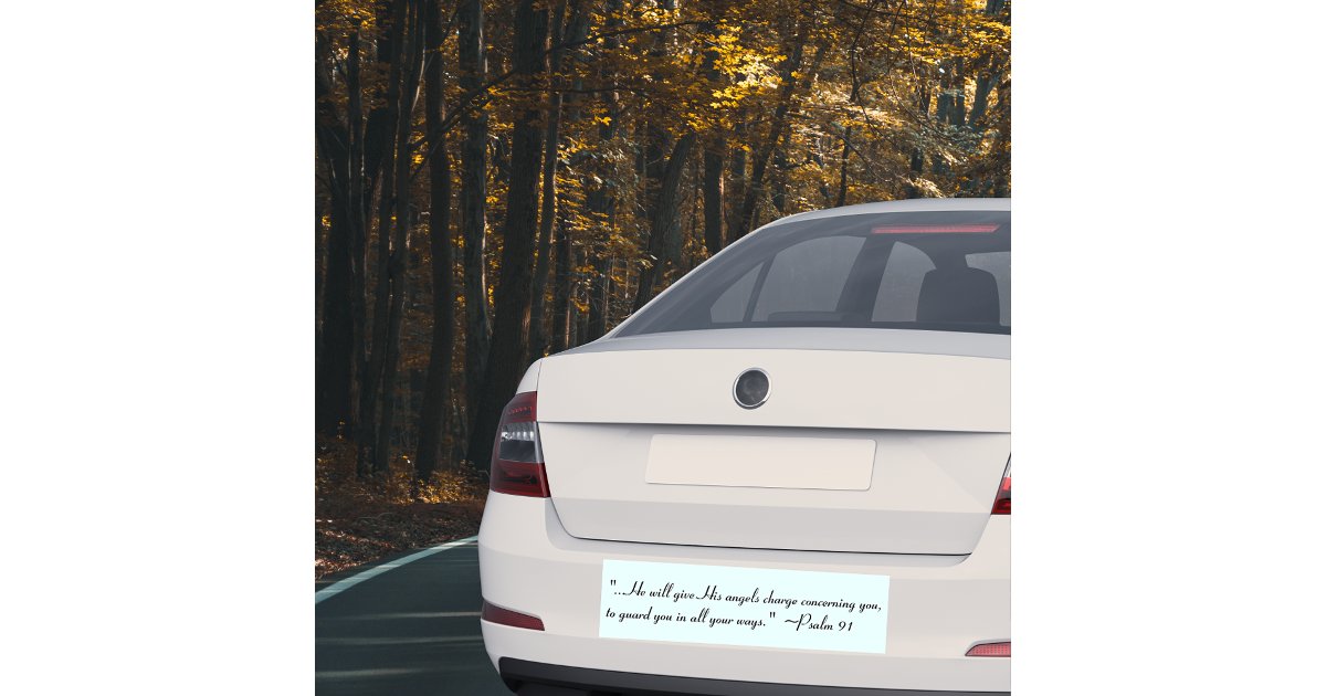 Psalm 91 Bumper Sticker | Zazzle