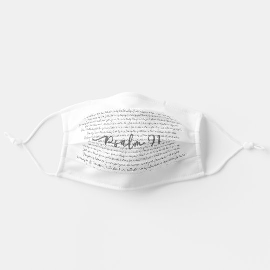 Psalm 91 Scripture Christian Face Mask | Zazzle.com