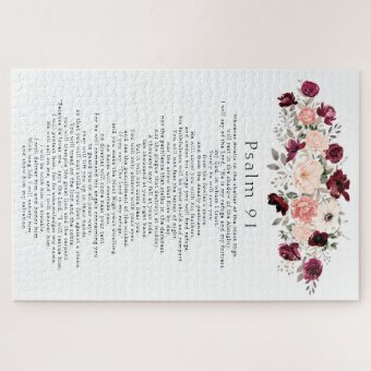 Psalm 91 Scripture Jigsaw Puzzle | Zazzle