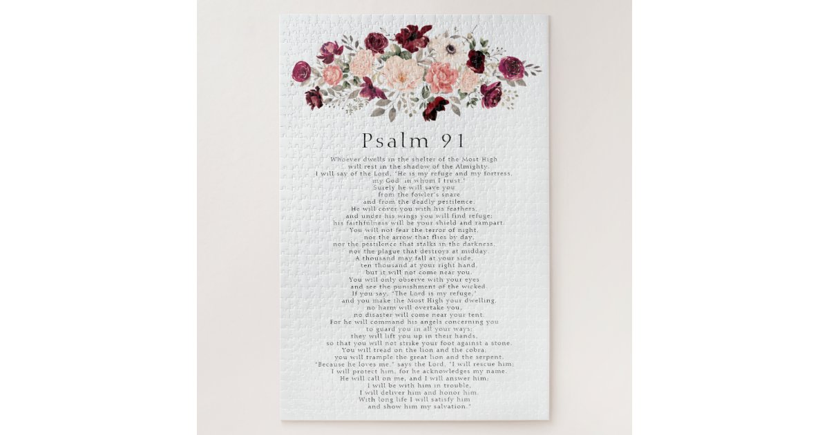 Psalm 91 Scripture Jigsaw Puzzle | Zazzle