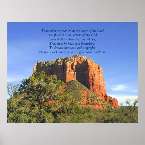 Psalm 92:13-15 Scripture Print | Zazzle