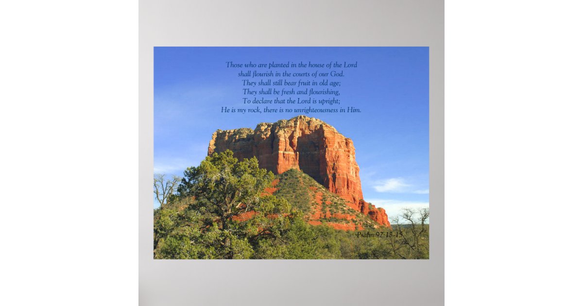 Psalm 92:13-15 Scripture Print | Zazzle