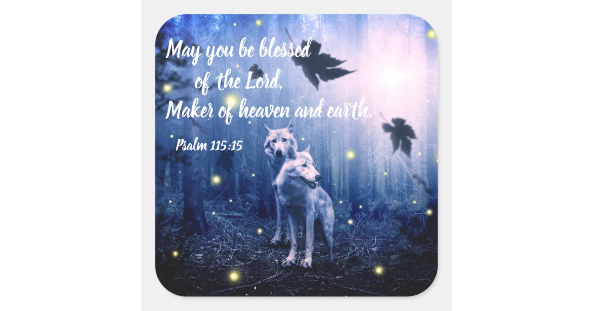 Psalm Bible Verse Christian Scripture Stickers | Zazzle