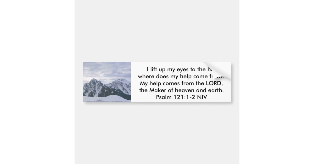 Psalm Bumper Sticker | Zazzle