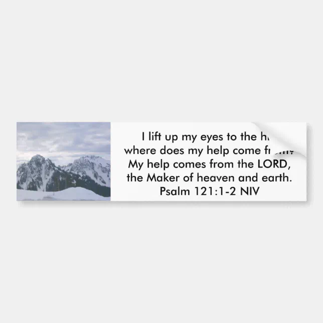 Psalm Bumper Sticker | Zazzle