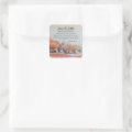 Psalms 116 1-2 I love the LORD Bible Verse Square Sticker | Zazzle