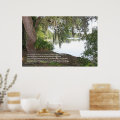 Psalms 1:1-3 (Poster with Rio and Horizontal Tree) Poster | Zazzle