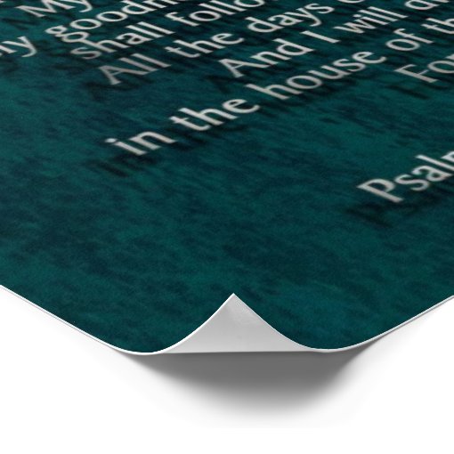 Psalms 23 poster | Zazzle