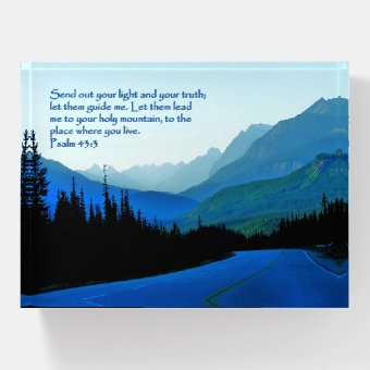Psalms 43:3 Inspirational Paperweight | Zazzle
