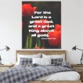 Psalms 95:3 Bible Verse KJV Pic Wall Art | Zazzle