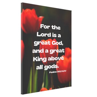 Psalms 95:3 Bible Verse KJV Pic Wall Art | Zazzle