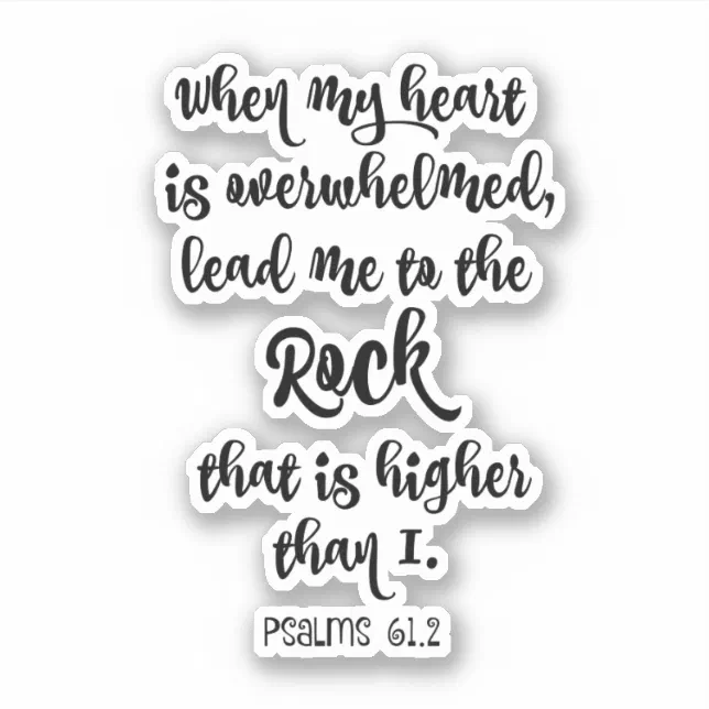 Psalms Bible Verse Sticker | Zazzle