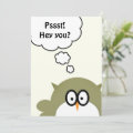Pssst! Hey you? Birthday Party invite | Zazzle