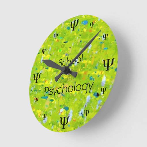 Psych Time School Psychology Clock | Zazzle
