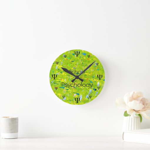 Psych Time School Psychology Clock | Zazzle