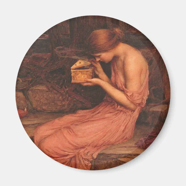 Psyche and Golden Box Magnet | Zazzle